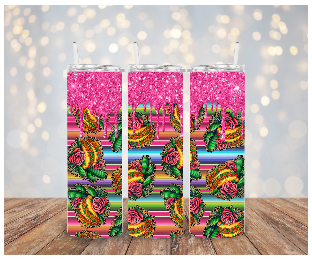 Hot Pink Taco drip Sublimation Transfer – FMZscreenprints